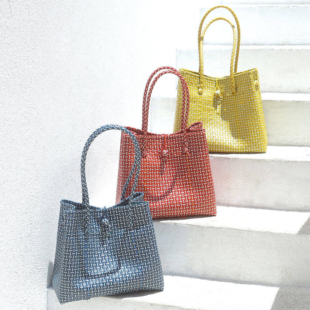 The Toko Recycled Tote Bag, in Red & White – BrunnaCo